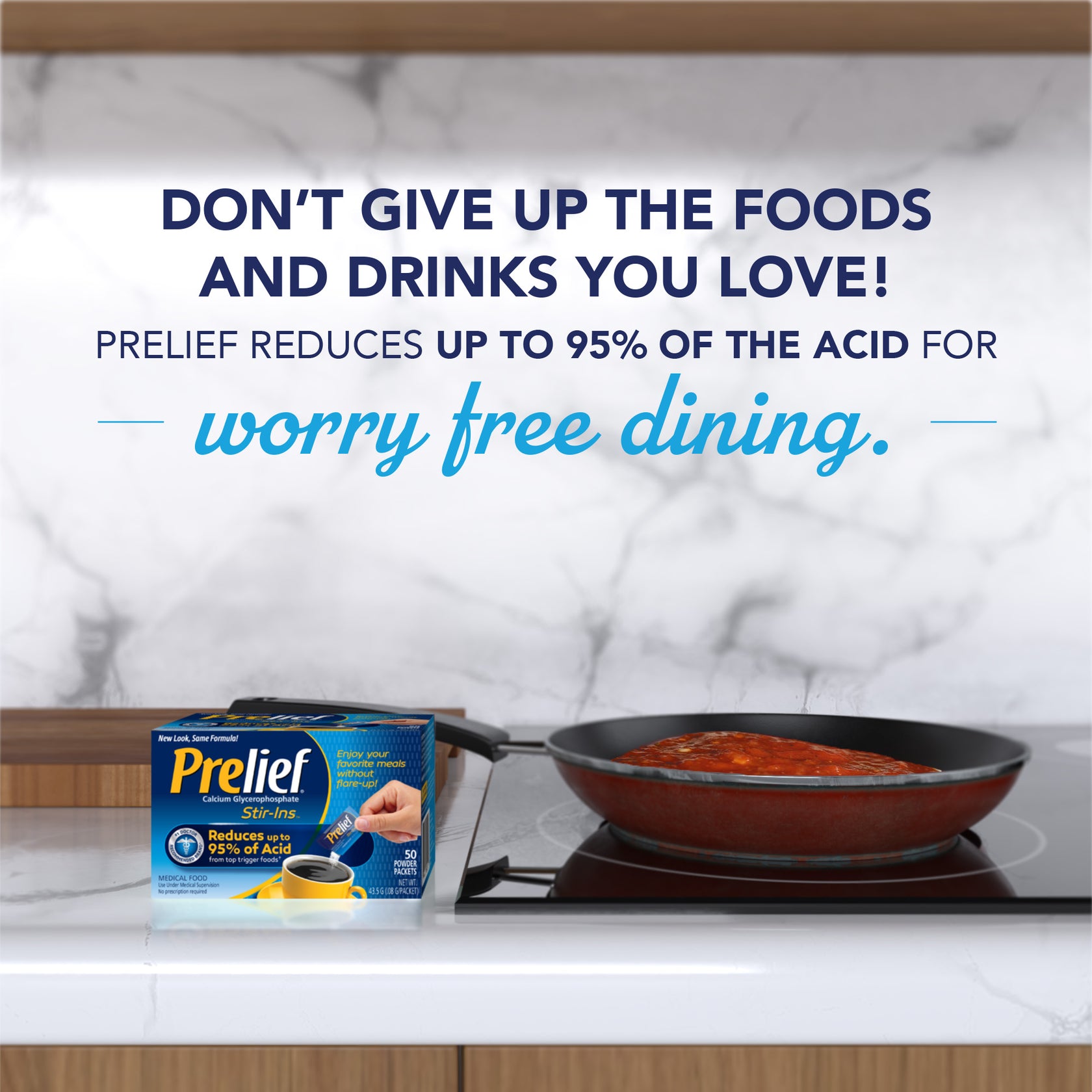 Prelief Acid Reducer Powder Packets